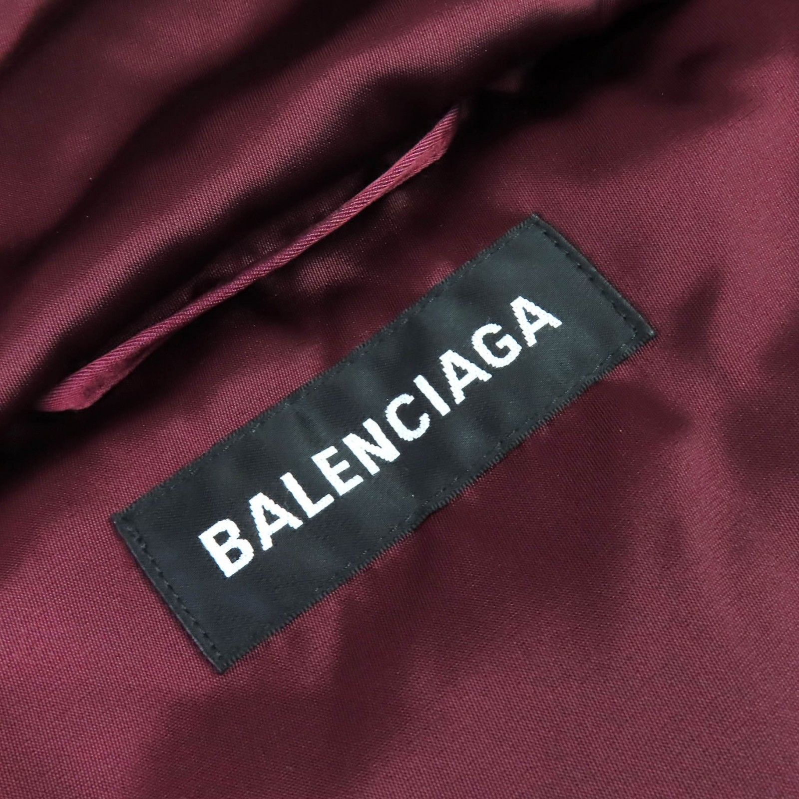 極美品△BALENCIAGA バレンシアガ 594907 Grape nylon oversize jacket