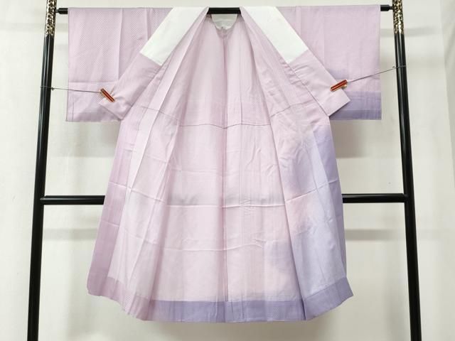 平和屋着物○長襦袢 無双仕立て 鱗地紋 暈し染め 半衿刺繍 正絹 逸品