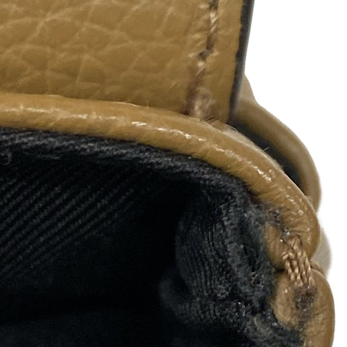 JIMMY CHOO(ジミーチュウ) ショルダーバッグ - ブラウン スタッズ/ストラップ着脱可/ミニバッグ/ホログラムシールなし レザー ...