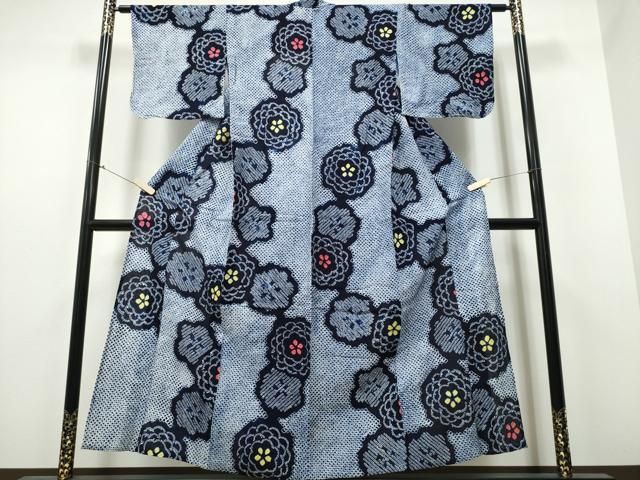 節約 平和屋着物∴夏物 浴衣 横段文 綿麻 逸品 CAAY4649ng 平和屋着物