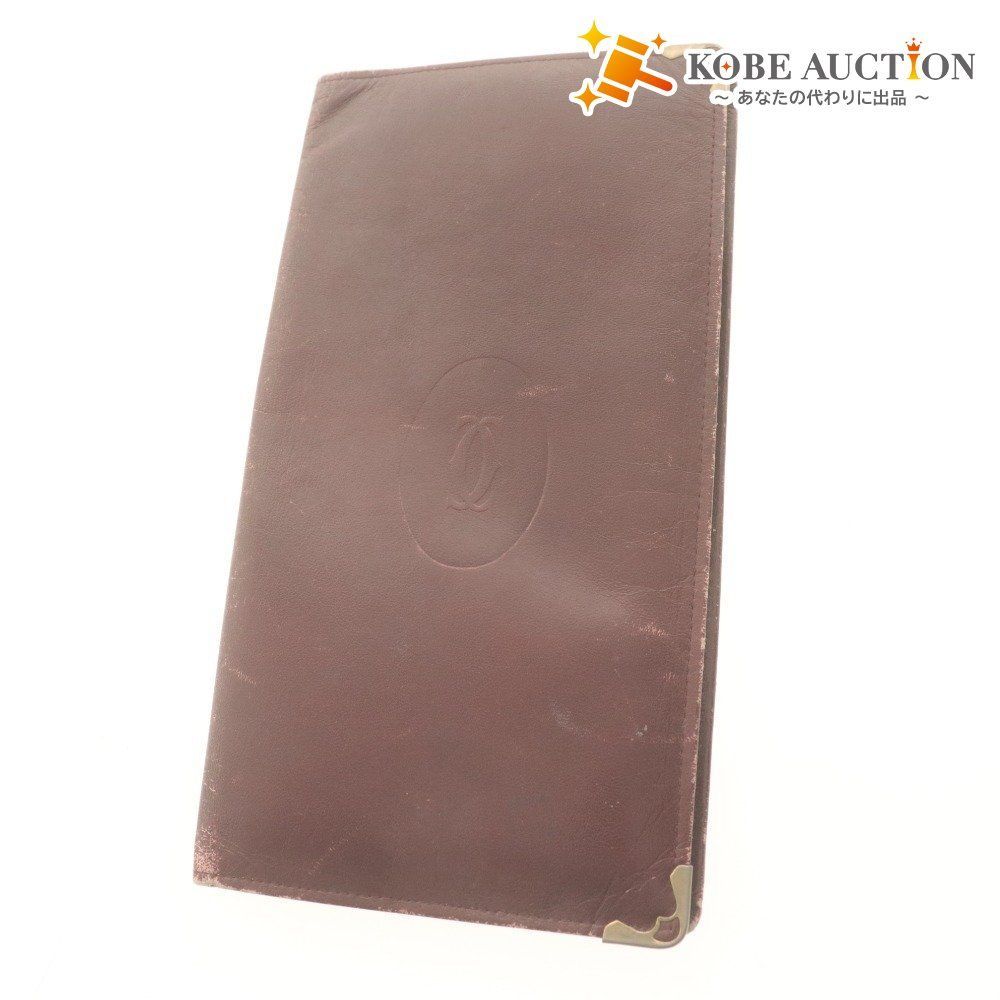 □ Cartier カルティエ 長財布 二つ折り マストライン レザー 革