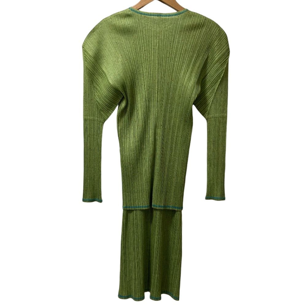 美品 PLEATS PLEASE プリーツプリーズ ツイード転写プリント