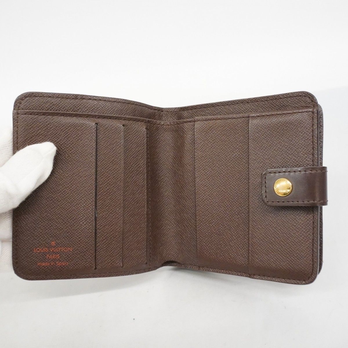 ☆SALE【5pa1458】ルイヴィトン 財布 ダミエ コンパクトジップ N61668