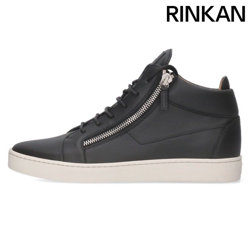 ジュゼッペザノッティ サイズ:45  BREK SC UOMO サイドジップレザースニーカー 中古 BS99 ジュゼッペザノッティ BREK SC UOMO サイドジップレザースニーカー