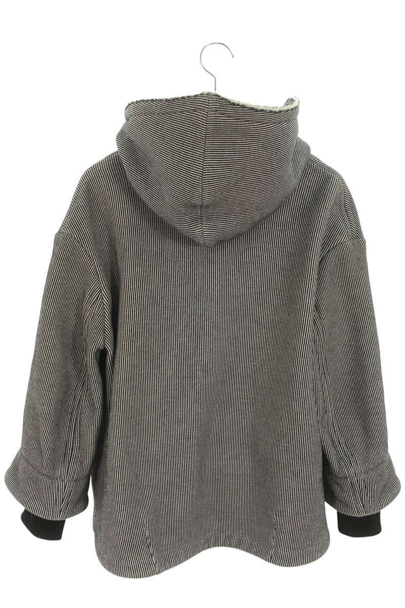 リミフゥ サイズ:S  LR-J16-009 ストライプ柄フーデッドブルゾン 中古 BS99 リミフゥ LR-J16-009 ストライプ柄フーデッドブルゾン レディース S