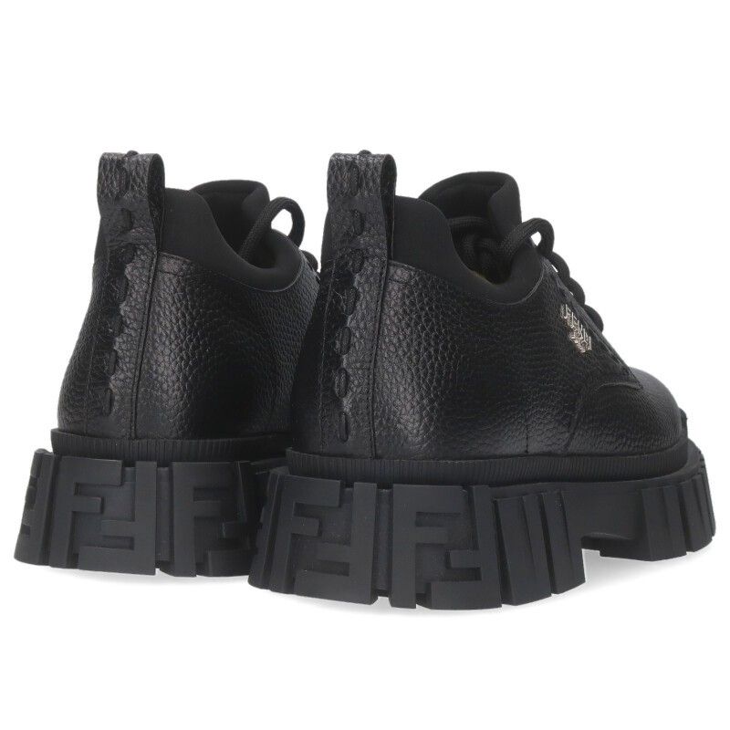 フェンディ 7L1701 メタルロゴレザーシューズ メンズ 8 ※12/28～1/6