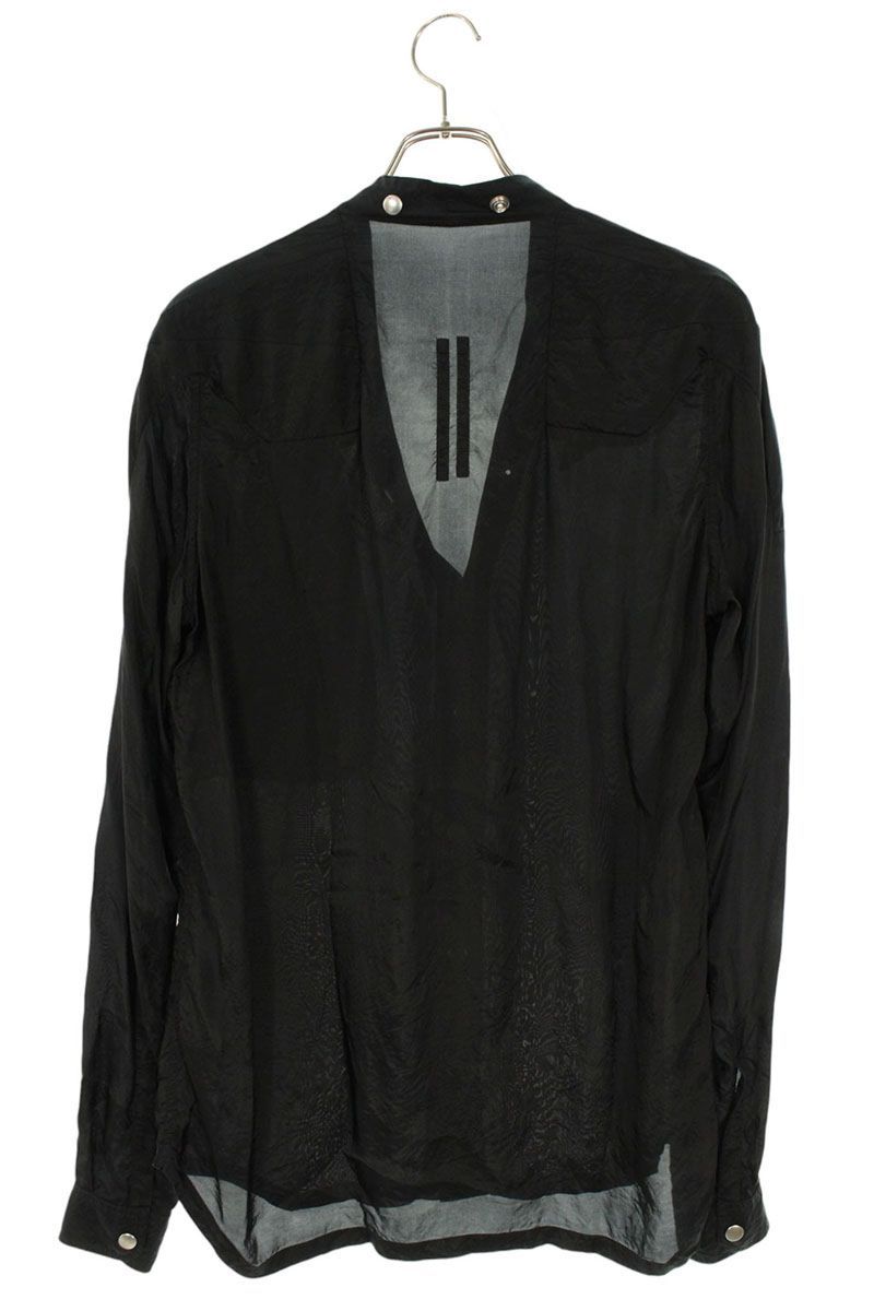 リックオウエンス サイズ:38  21SS  RP21S3732-J スナップボタンラリー長袖シャツ 中古 SB01 リックオウエンス 21SS RP21S3732-J スナップボタンラリー長袖シャツ