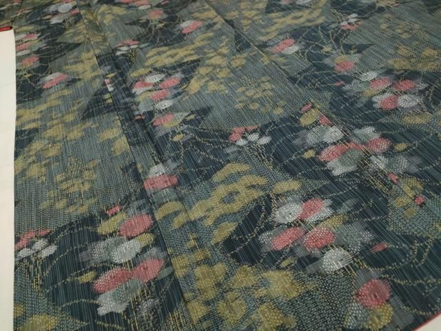 平和屋着物□上質な紬 草花文 正絹 逸品 AABE4618st - メルカリ