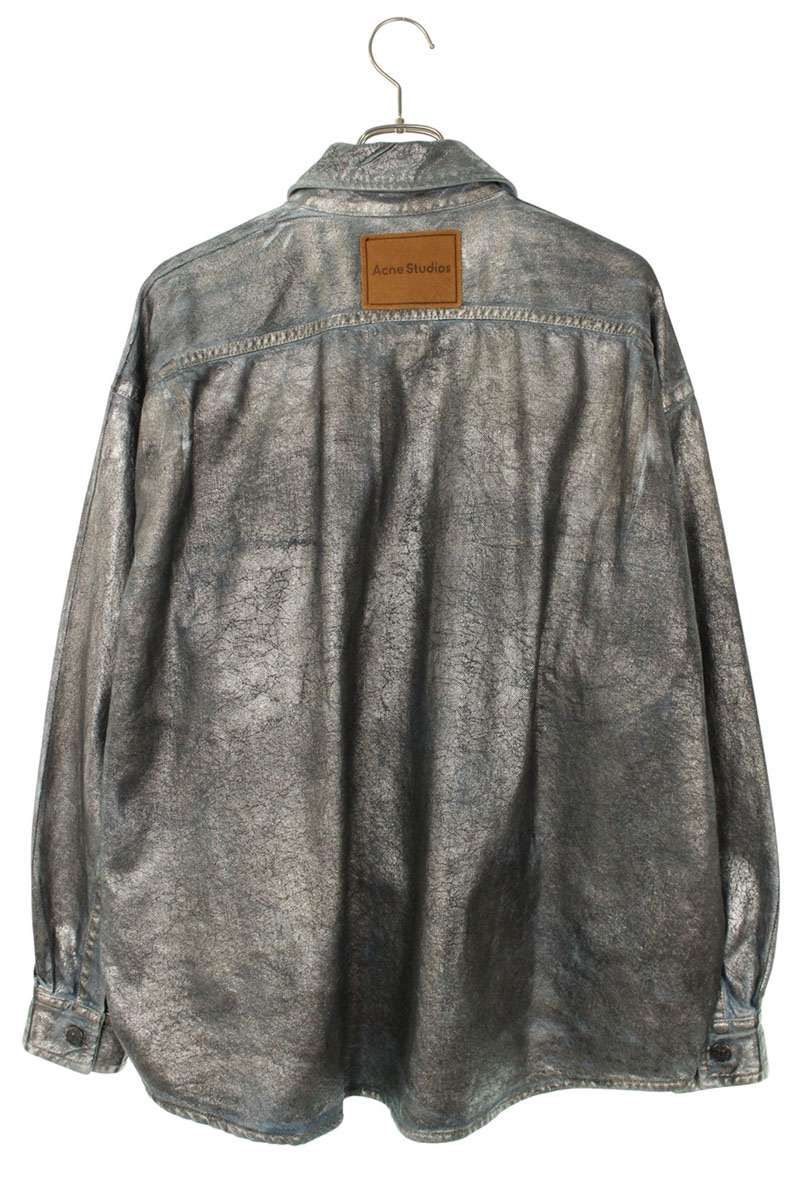 アクネストゥディオズ FN-MN-SHIR000746 シルバーコーティングデニム