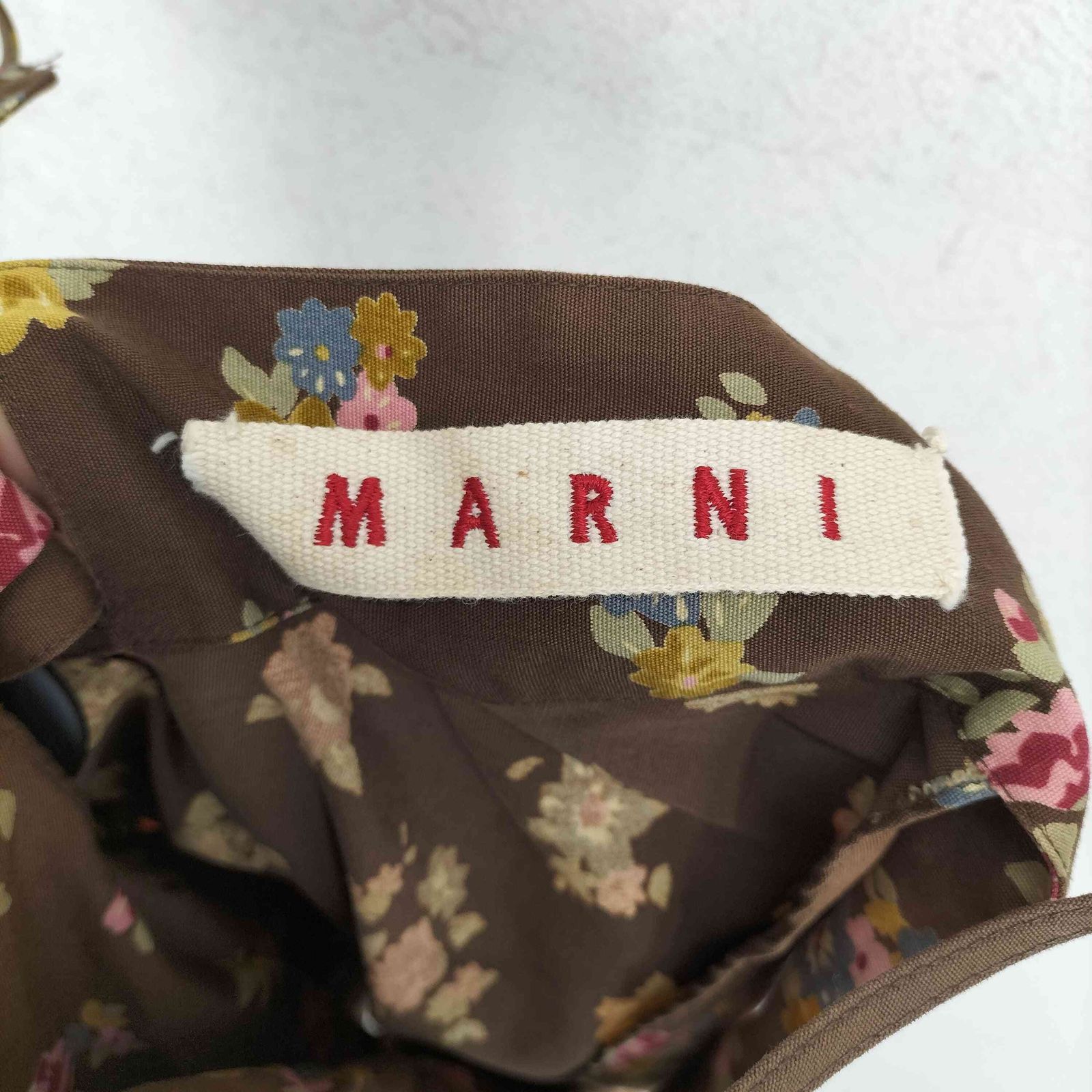 マルニ MARNI ストラップ付 花柄ラップスカート レディース 38 - メルカリ