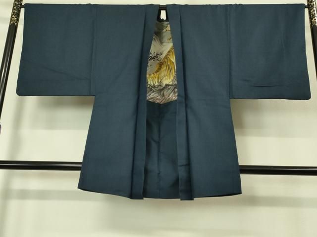 平和屋着物○お召 矢羽根文 正絹 逸品 未使用 AAAK8887ck