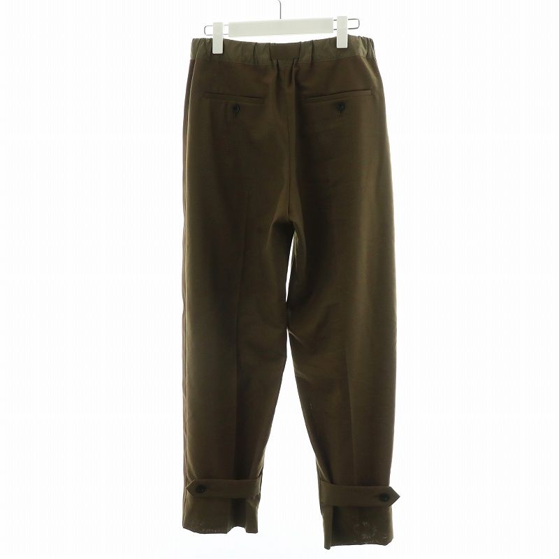 サカイ sacai Suiting Pants テーパードパンツ ライン 1 カーキ 22
