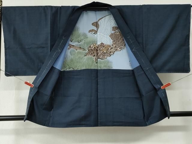 平和屋着物○男性 本場大島紬 アンサンブル・長襦袢セット 80亀甲 総