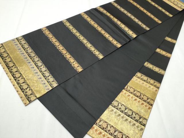 平和屋着物○西陣織 陰山織物謹製 箔屋清兵衛 六通柄袋帯 名物裂間道