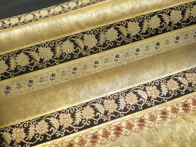 平和屋着物○西陣織 陰山織物謹製 箔屋清兵衛 六通柄袋帯 名物裂間道