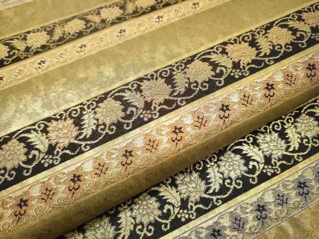 平和屋着物○西陣織 陰山織物謹製 箔屋清兵衛 六通柄袋帯 名物裂間道