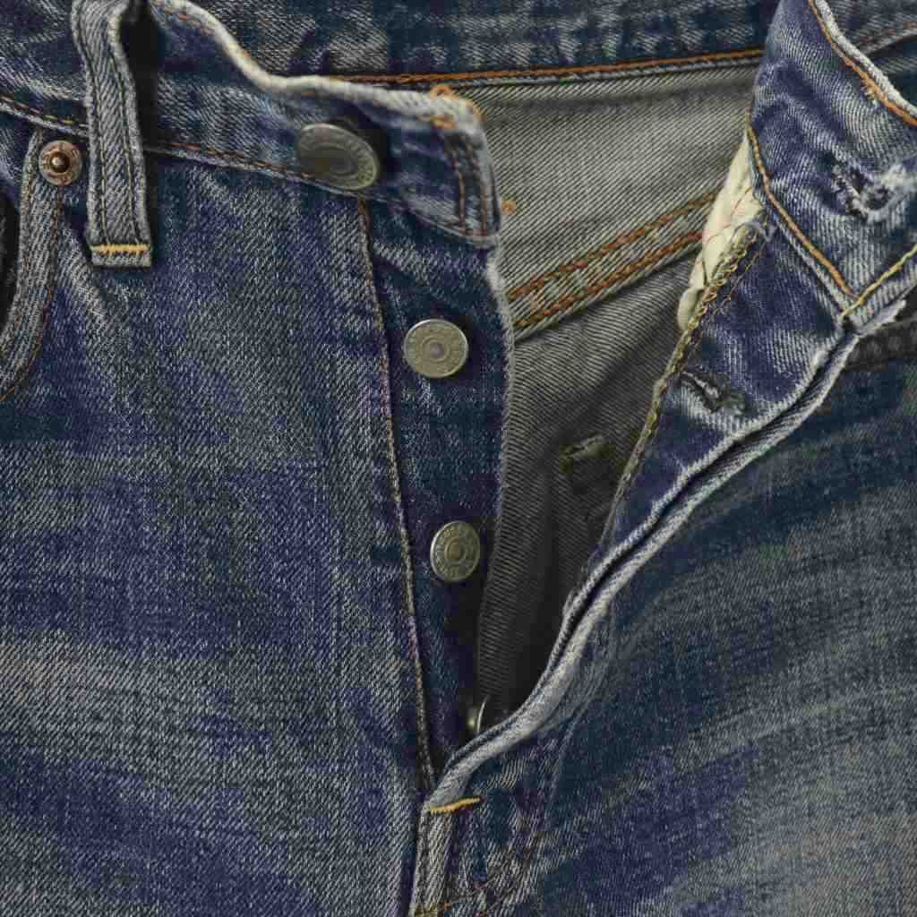 リーバイス Levi's 501 BIGE デニムパンツ ジーンズ 青 ブルー ボタン