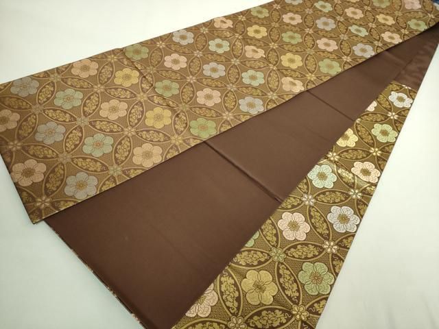 平和屋着物○極上 西陣織 陰山織物謹製 箔屋清兵衛 六通柄袋帯 唐織