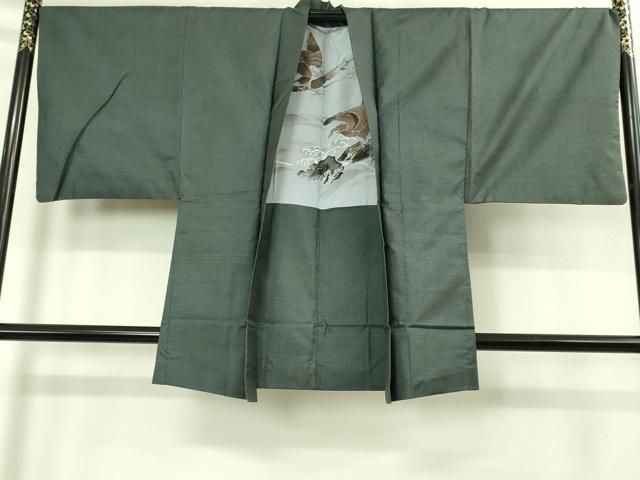 平和屋着物○極上 男性 本場大島紬 アンサンブル 120亀甲 総詰め 羽裏