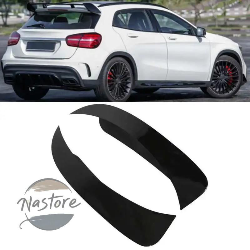 x156 リア スポイラー リアバンパー バンパーフィン 光沢 ある黒 glaクラス gla200 260 gla45 amg line ...