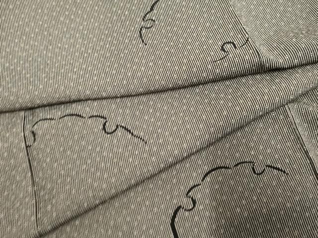 平和屋着物○江戸小紋 雪輪文 竹縞 正絹 逸品 AABF1010cs - メルカリ