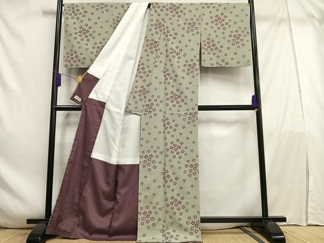 平和屋着物□小紋 舞花文 やまと誂製 洗える着物 未使用 AABE3264oa