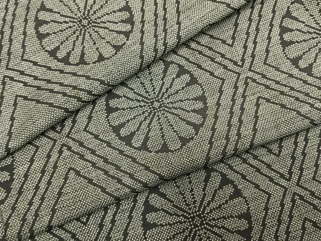 平和屋着物▽本場大島紬 カタス9マルキ 菱花文 正絹 逸品 AABE5603fy