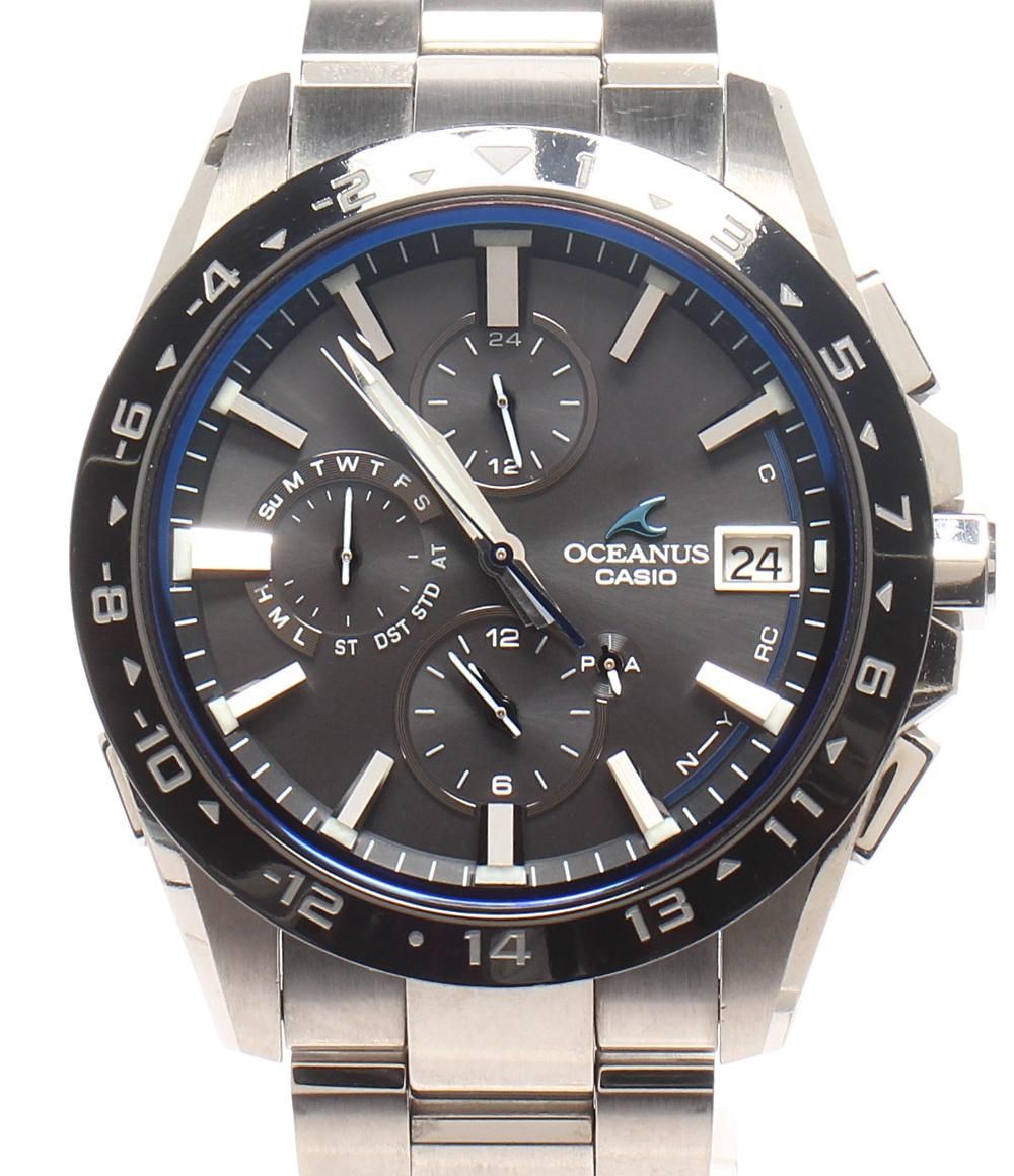 カシオ 腕時計 Bluetooth OCEANUS オシアナス 0CW-T3000 ソーラー ブラック メンズ CASIO - メルカリ
