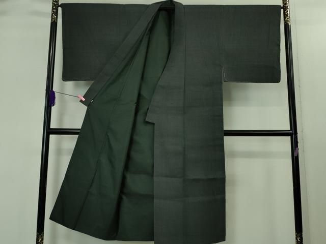 平和屋着物○極上 男性 本場結城紬 重要無形文化財 アンサンブル 色