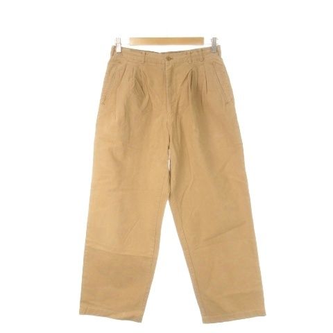 パパス Papas チノパン コットンパンツ M ベージュ タック 長ズボン /CK6 GY60 - メルカリ
