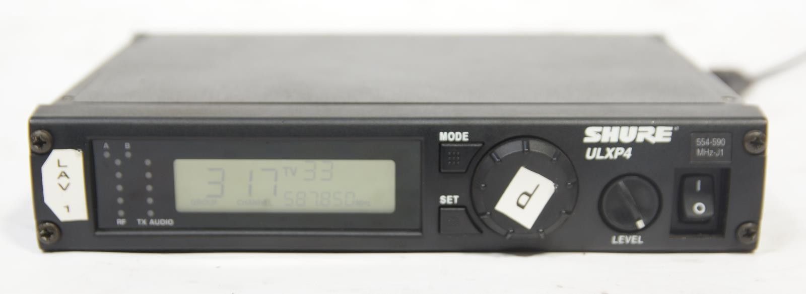 Shure ULXP4 J1バンド 554-590 MHz デジタルワイヤレス受信機 - メルカリ