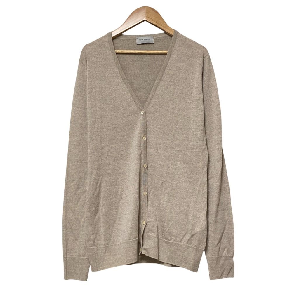 美品 JOHN SMEDLEY ジョンスメドレー ウールニット カーディガン L