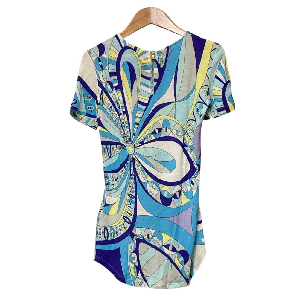 EMILIO PUCCI エミリオプッチ Tシャツ・カットソー レディース 【古着】【中古】 美品 EMILIO PUCCI エミリオプッチ バックジップ カットソー サイズ34
