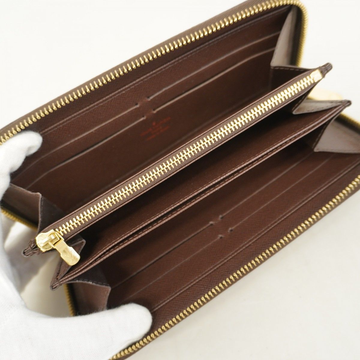 ★SALE【5pa0057】ルイヴィトン 長財布 ダミエ ジッピーウォレット N60015 エベヌ【中古】レディース 5pd6057】ルイヴィトン 長財布 ダミエ ジッピーウォレット N60015