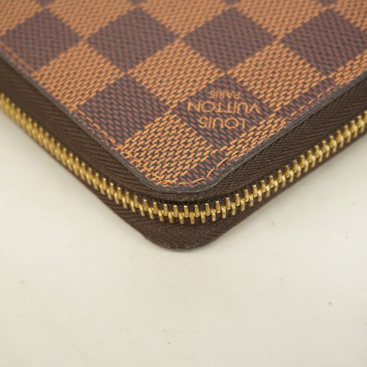 5pd6057】ルイヴィトン 長財布 ダミエ ジッピーウォレット N60015