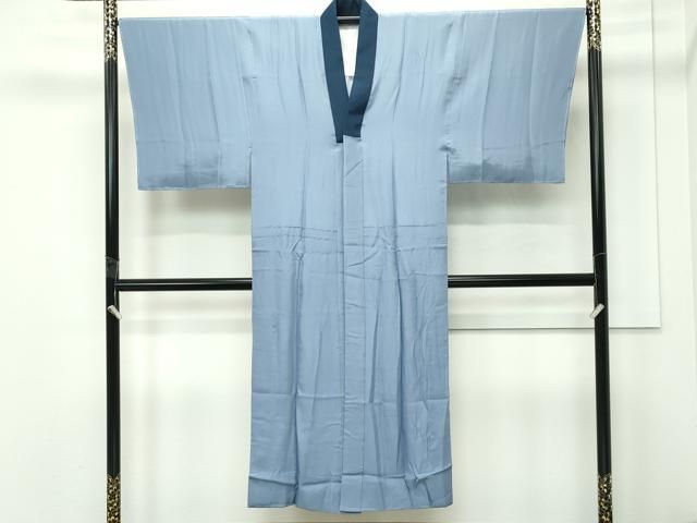 平和屋着物○極上 男性 紬 アンサンブル・長襦袢セット 色無地 錆