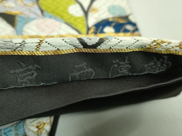 平和屋着物○極上 西陣 河合美術織物謹製 六通柄袋帯 唐織 辻が花 金糸