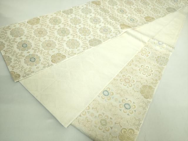 平和屋着物○極上 六通柄袋帯 唐織 花唐草 金糸 逸品 DZAB2630kh6