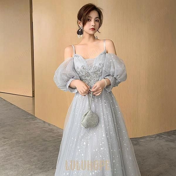 S-3XL ブライズメイド ドレス 大人 ピアノ 発表会 ロングドレス ミモレ