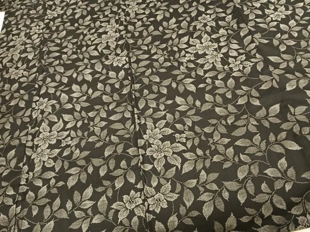 平和屋着物○本場大島紬 カタス9マルキ 泥染め 枝花文 大島古代紬謹製