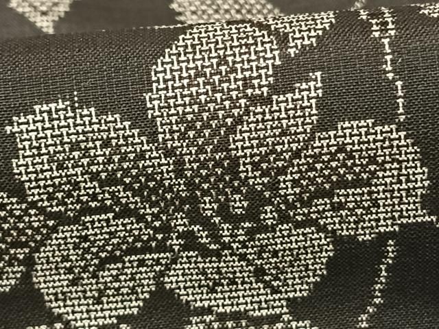 平和屋着物○本場大島紬 カタス9マルキ 泥染め 枝花文 大島古代紬謹製