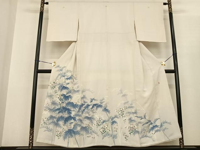 平和屋着物●本加賀友禅作家　毎田健治　色留袖　飛鶴吉祥文　正絹　逸品　AABE4195ck 色留袖 平和屋着物○本加賀友禅作家 正絹 毎田仁郎作 飛