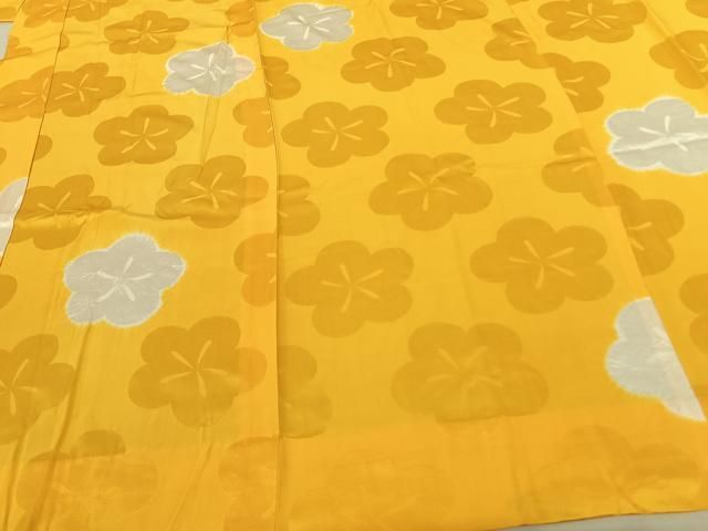 平和屋着物○振袖用長襦袢 無双仕立て 舞花文 半衿刺繍 正絹 逸品