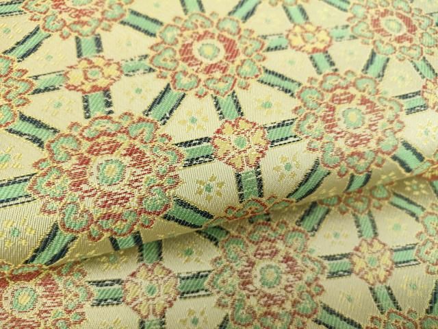 平和屋着物○龍村美術織物 全通柄九寸開き名古屋帯 蜀紅錦 正絹 逸品