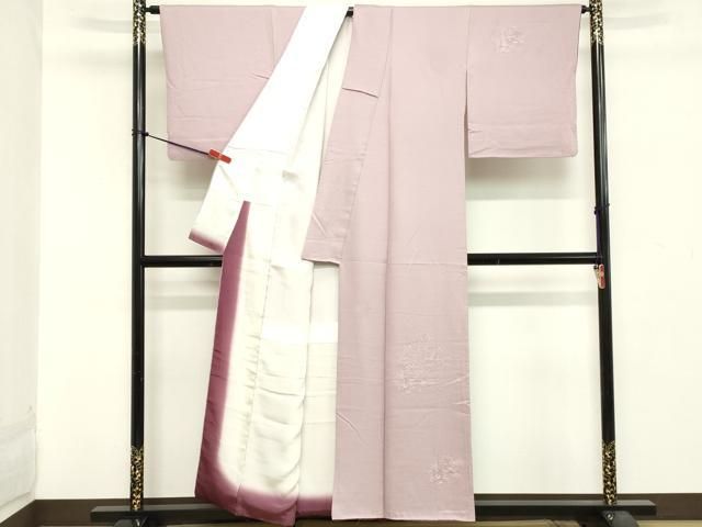 平和屋着物□中国三大刺繍 相良刺繍 総刺繍 無地絵羽訪問着 更紗花鳥文