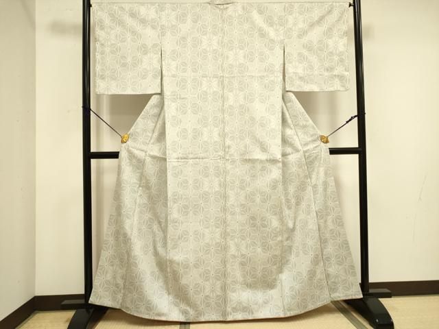 平和屋着物□上質な紬 麻の葉文様 正絹 逸品 DABA6546op - メルカリ