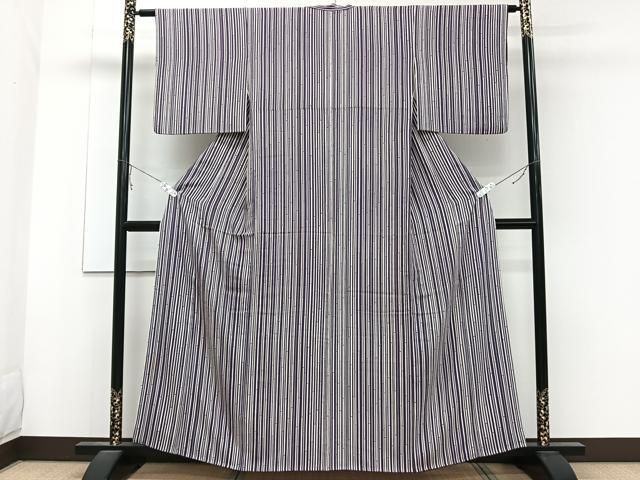 平和屋着物□上質な小紋 竹縞 正絹 逸品 CABB8422xi - メルカリ