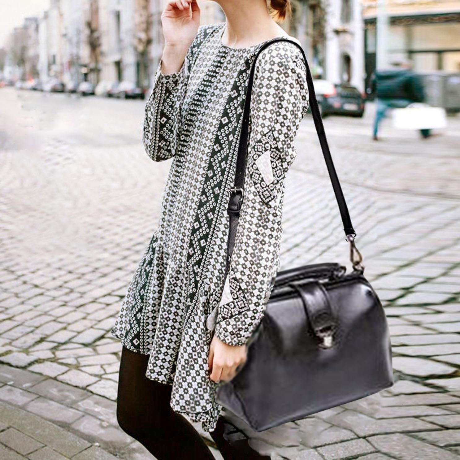 MRYAOJONEZCW] バッグ レディース がま口 バッグ ドクターバッグ 牛革