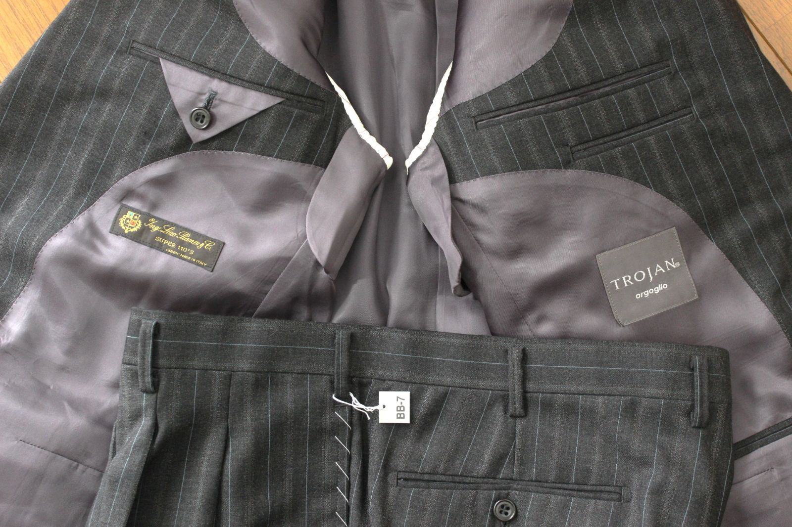 新品未使用】最高級 ロロ・ピアーナ生地 TROJAN セットアップスーツ