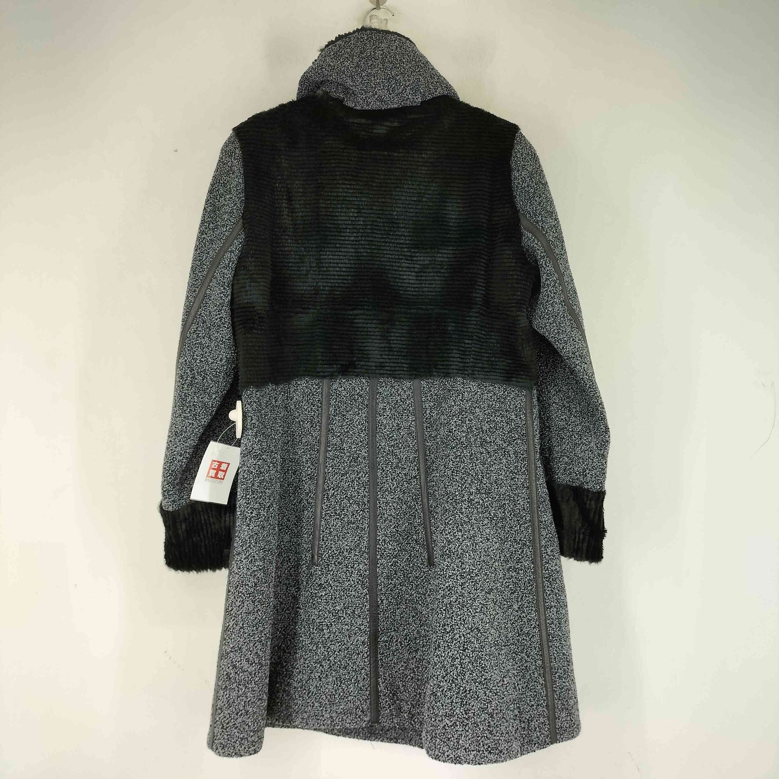 ユーズドフルギ USED古着 ラビットファー デザインコート レディース